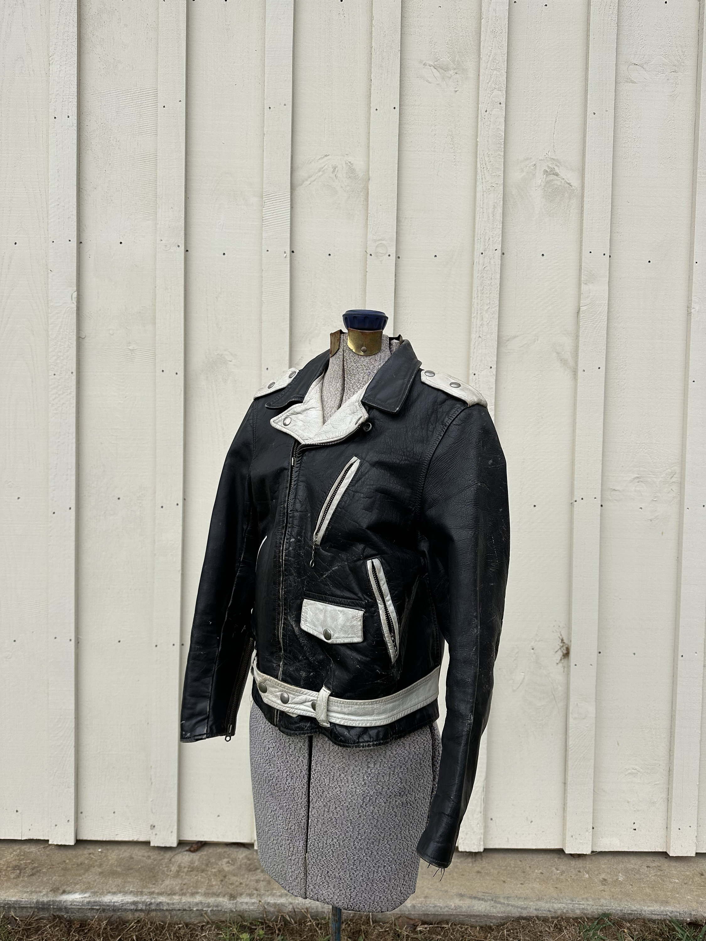 Vintage 1950s the Guidemaster by Wolf Leather Jacket / Steerhide ...