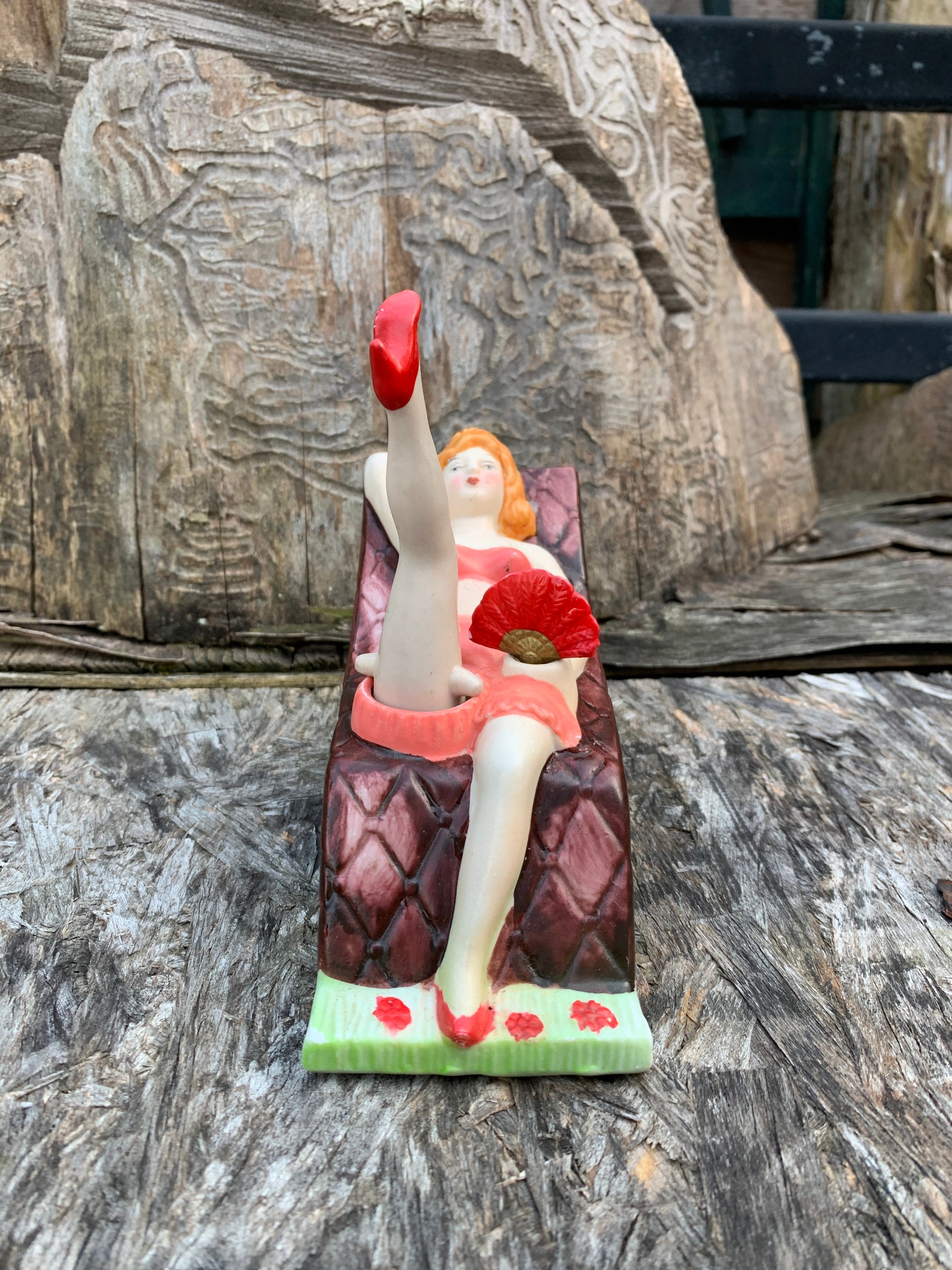Vintage 1940s Japan Risqué Pinup Girl Naughty Nodder Ashtray Etsy