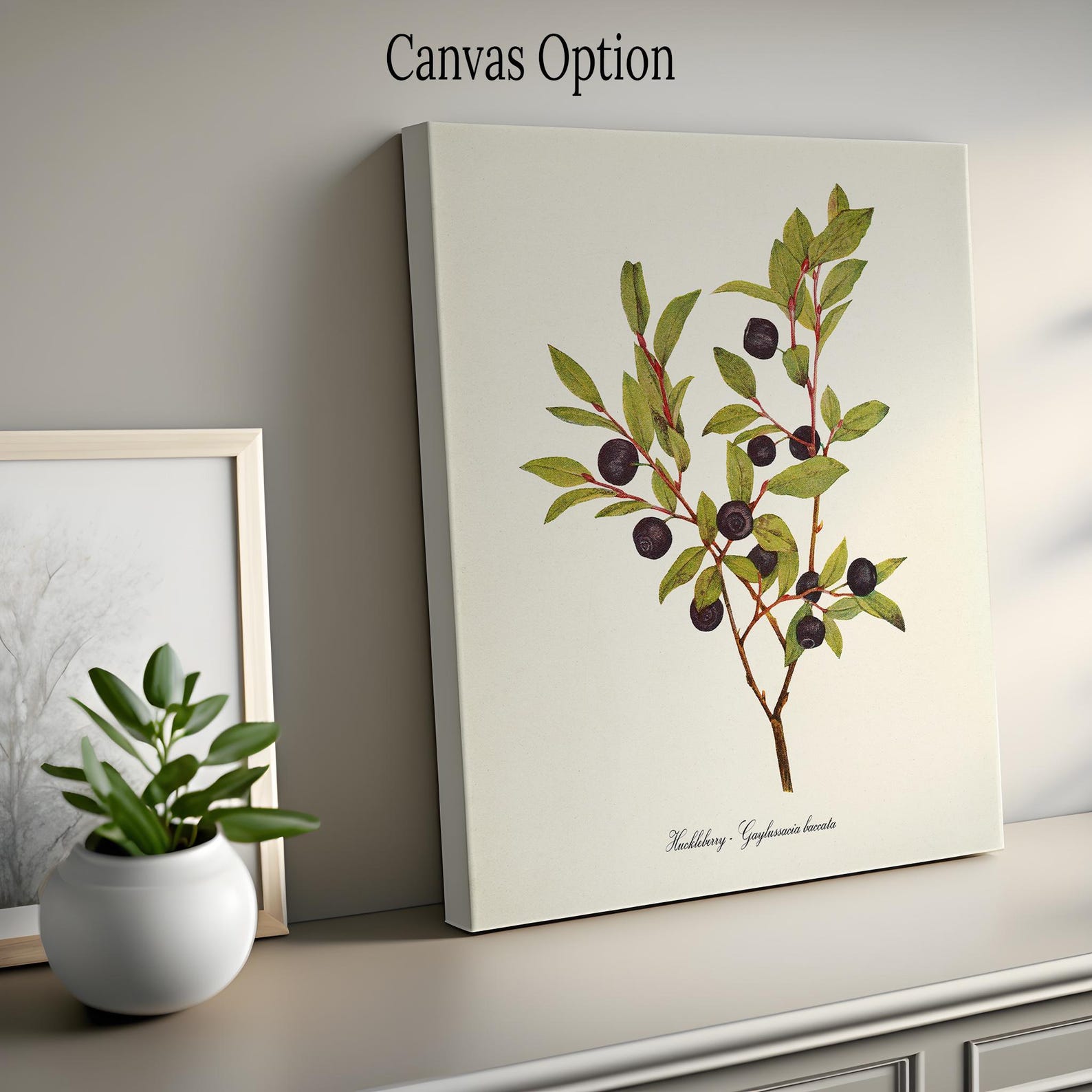 Huckleberry Botanical Print, Huckleberry Wall Art Print, Fruit Art ...