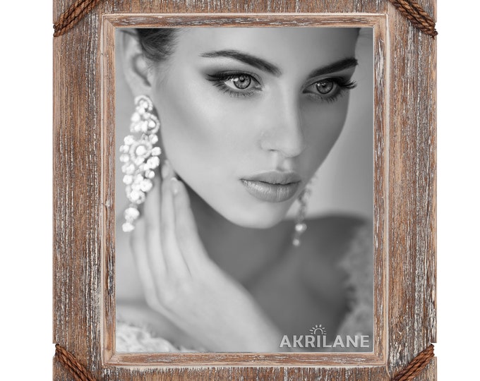 Wooden Picture Frame Vintage Style Rustic Looking Wood - Etsy