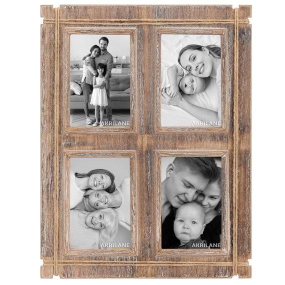 4x6 Wooden Photo Frame Vintage Style Rustic Looking Wood - Etsy
