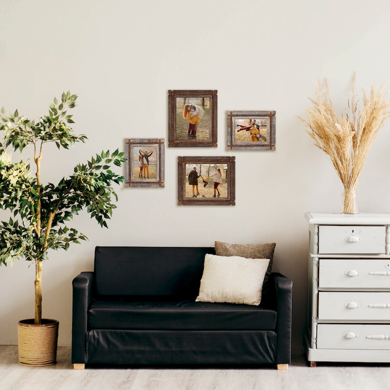 Wooden Picture Frame Vintage Style Rustic Looking Wood - Etsy