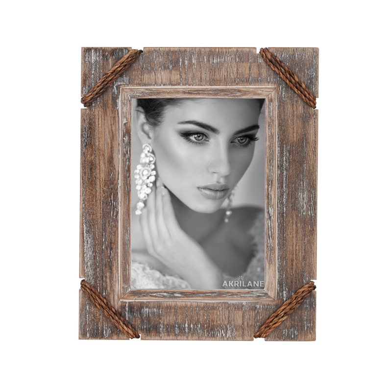 Wooden Picture Frame Vintage Style Rustic Looking Wood - Etsy