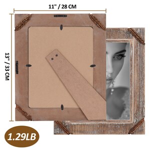 Wooden Picture Frame | Vintage Style Rustic Looking Wood Frames for ...