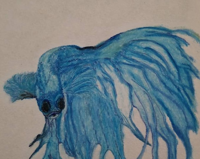 Original Peacock Pastel Drawing - Etsy Canada