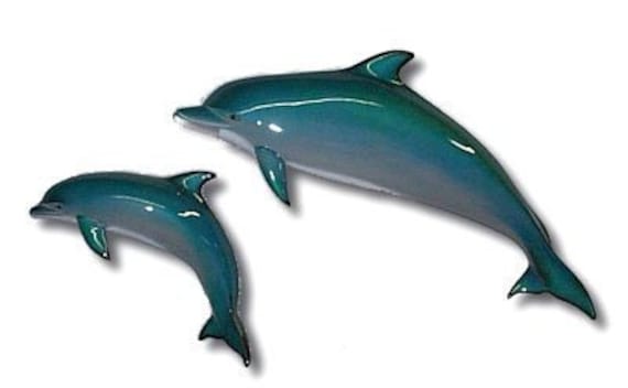 Dolphins Half-side Fish Mount Wall Hangin 24'' - Etsy