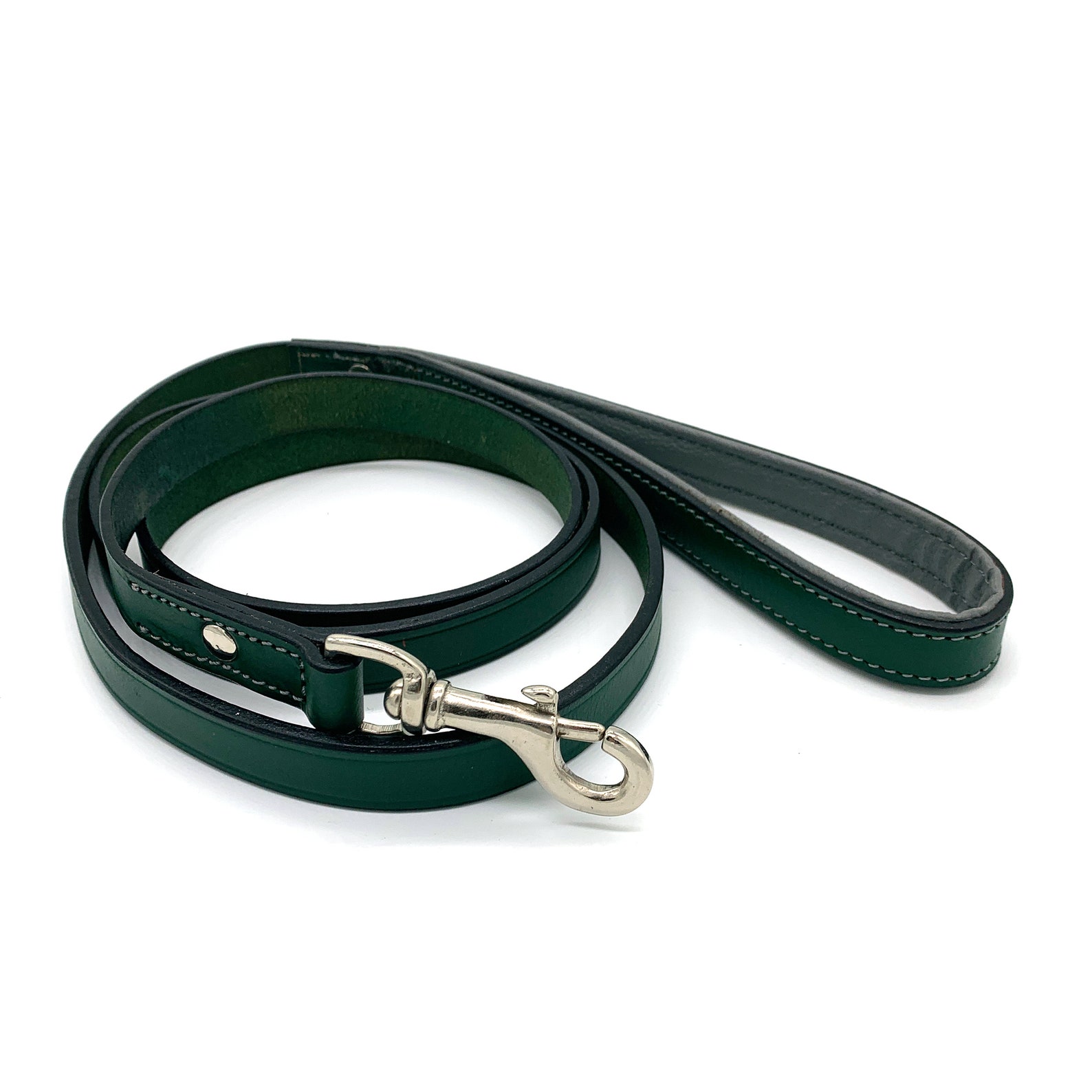 6 Ft Leather Dog Leash With Padded Handle Full Grain Bridle Leather - Etsy