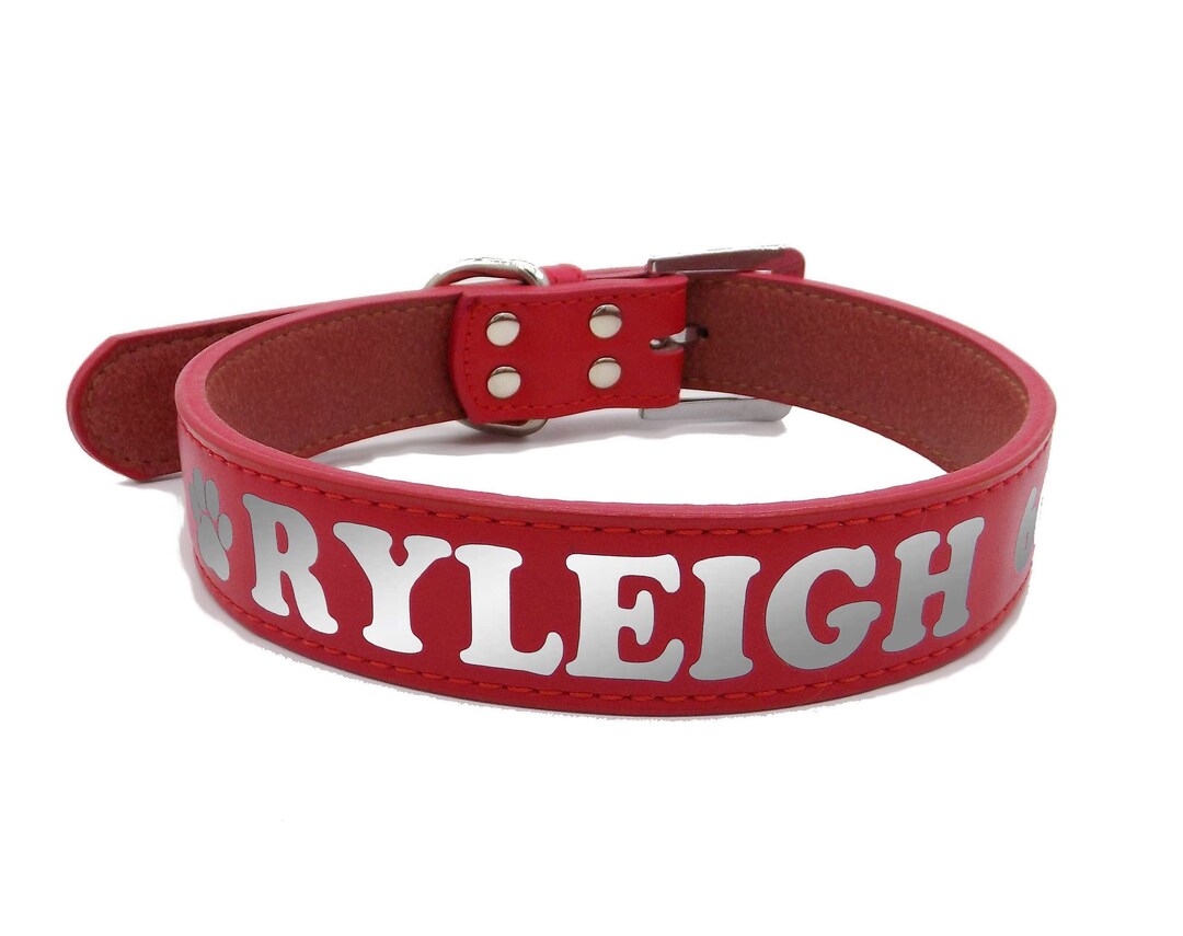 Reflective Red Custom Personalized Leather With Waterproof Top Layer ...