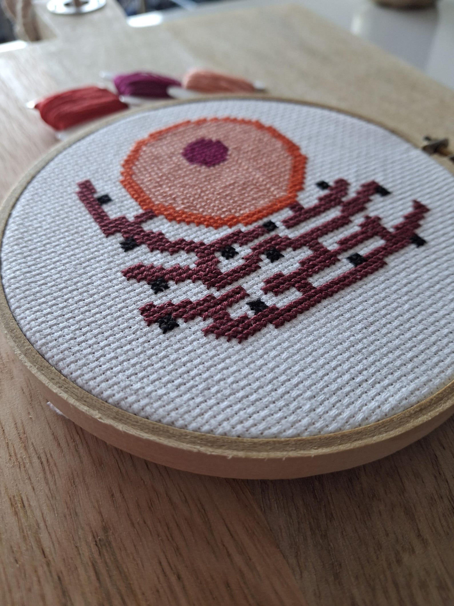 Nucleus Cross Stitch Pattern (with Endoplasmic Reticulum!) - PDF ...