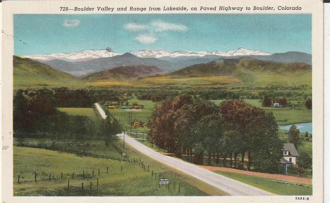 Colorado Lot of 5 Vintage Postcards Boulder Unused...lot38/ - Etsy