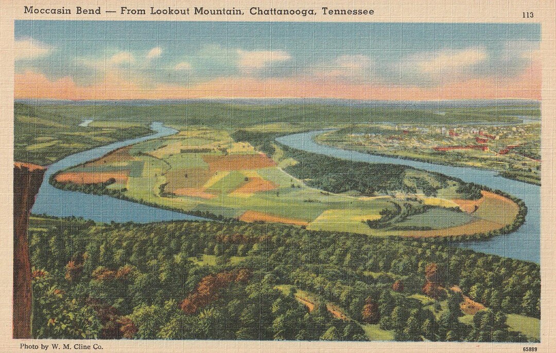 TENNESSEE Lot of 5 Vintage Postcards, LOOKOUT MOUNTAIN Unused...lot289 ...