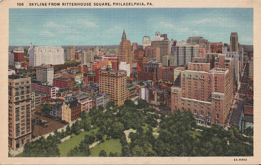 PHILADELPHIA, PENNSYLVANIA Lot of 5 Vintage Postcards Unused...(lot35 ...