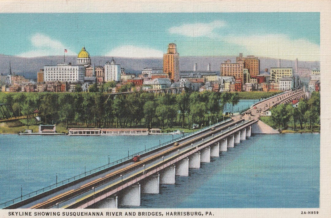 PENNSYLVANIA Lot of 5 Vintage Postcards, HARRISBURG Unused...(lot242 ...