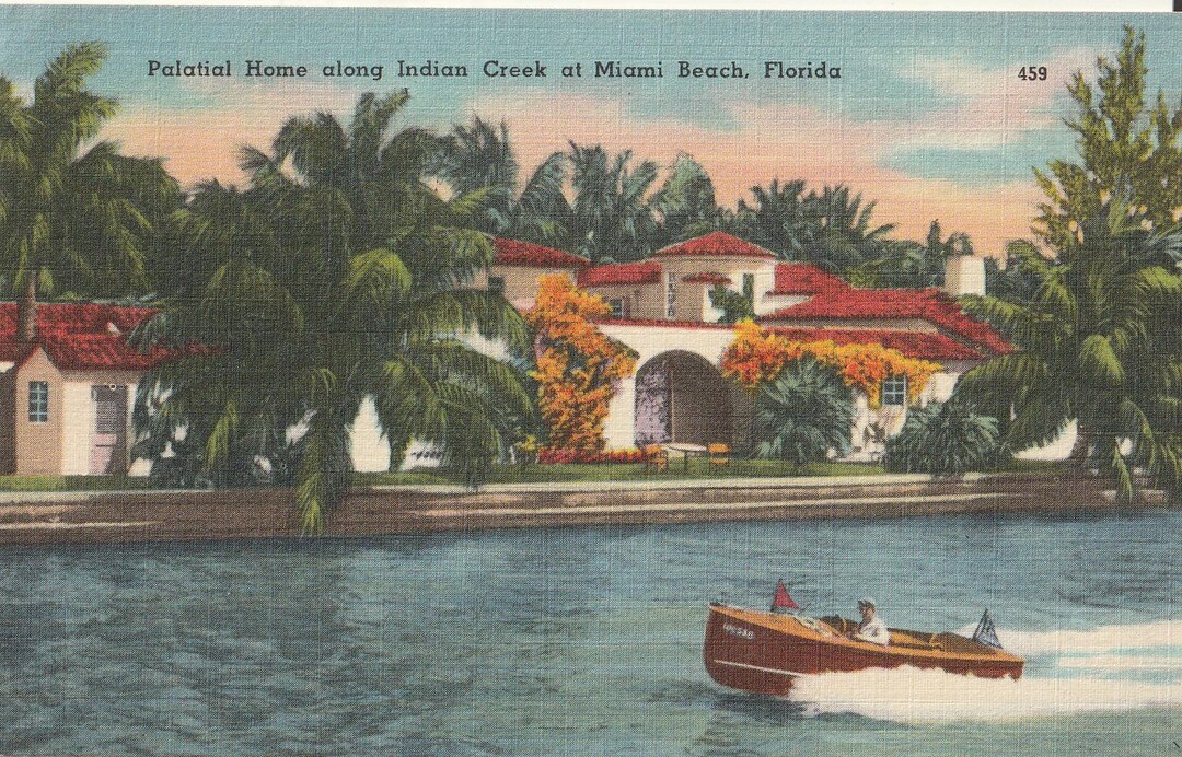 FLORIDA Lot of 5 Vintage Postcards, MIAMI, Miami Beach Unused...(lot251 ...