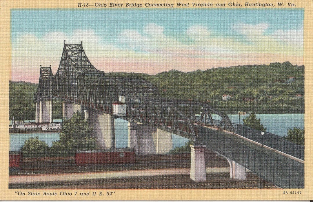 WEST VIRGINIA Lot of 5 Vintage Postcards, HUNTINGTON Unused...(lot128 ...