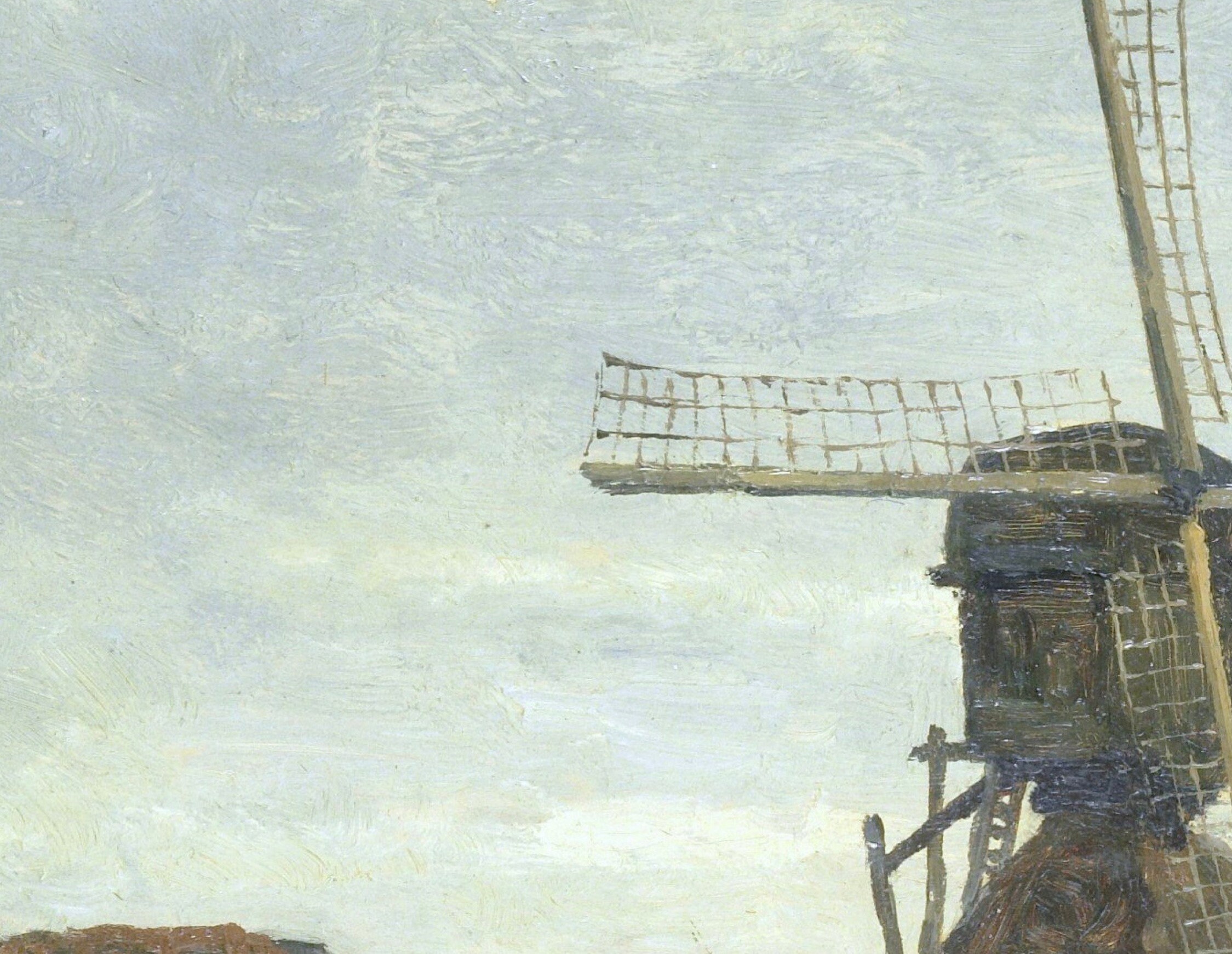 Windmill Vintage Painting Windmill Art Antique Digital Print | Etsy