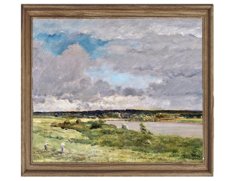 Spontaneous Spring Storm Vintage Wall Art Antique Painting - Etsy