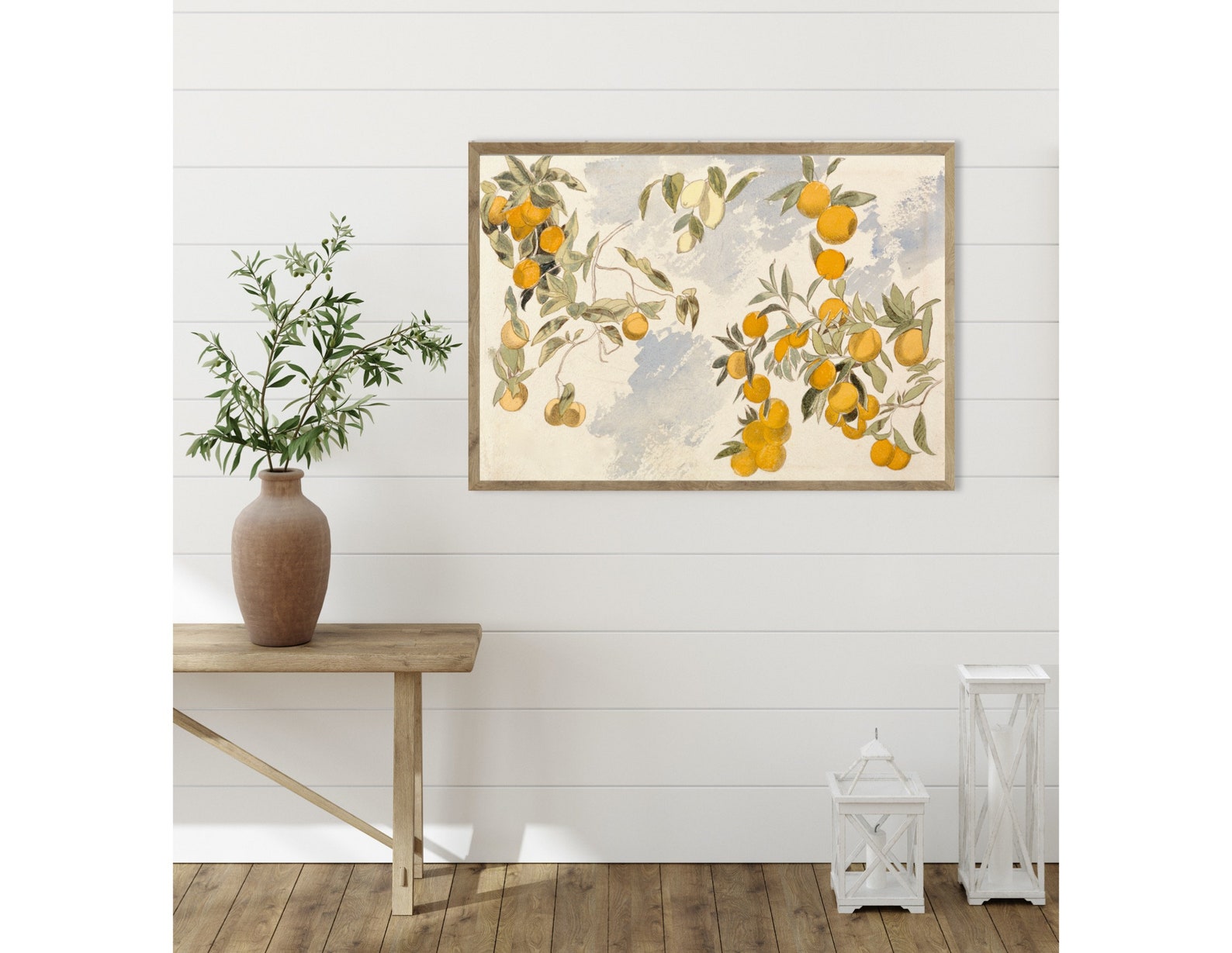Orange Tree Antique Artwork Vintage Painting Gallery - Etsy