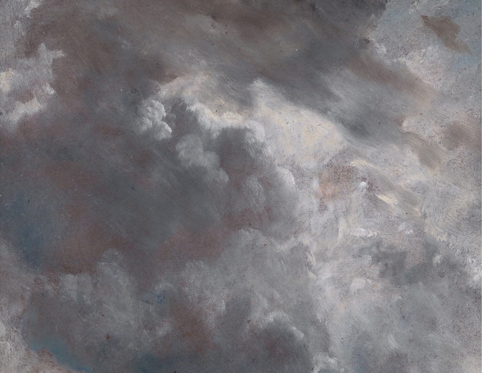 Modern Clouds Vintage Wall Art Antique Painting Gallery | Etsy