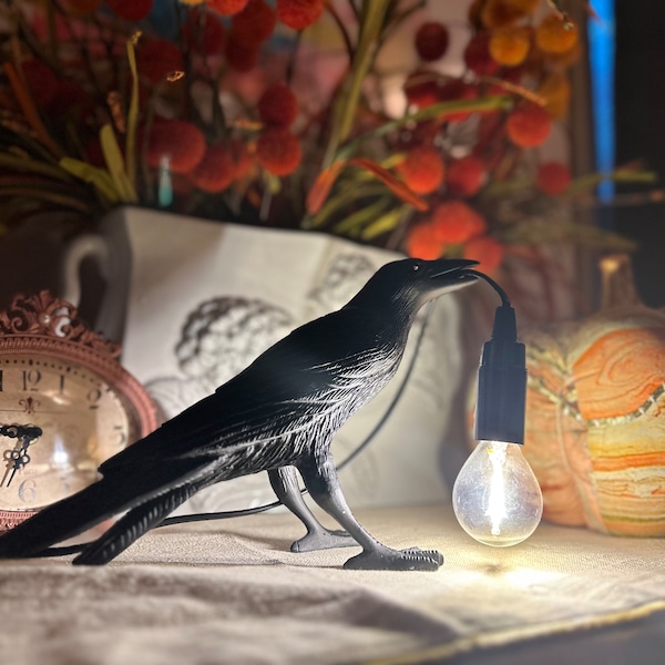 Raven Lamp - Etsy