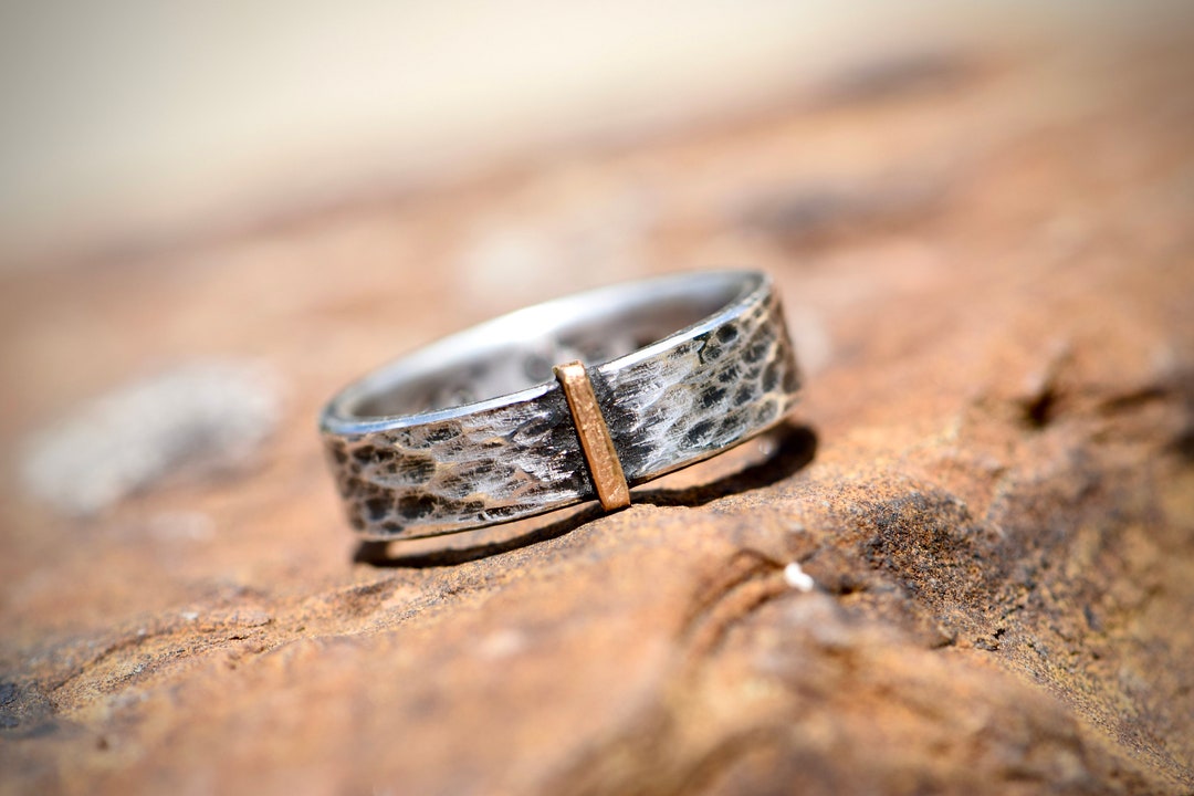 Outlander Wedding Ring by Claire Made of Silver Hammered and Oxidized ...