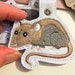 Rat Embroidery, Rat Key Fob, Chinese New Year, Year of the Rat Key Ring ...