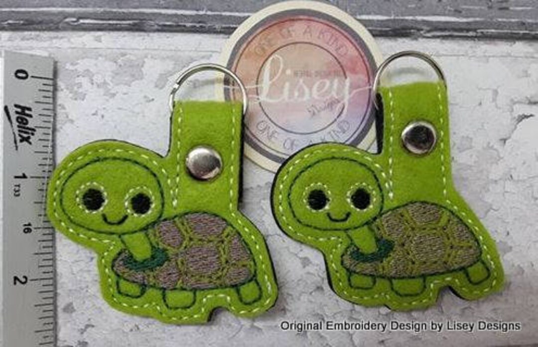 Digital File: 2 Tortoise Key Fobs by Lisey Designs - Etsy