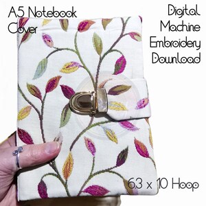 A5 Notebook Cover, BLANK, for Journal, Diary, ITH, In-the-hoop, Machine ...