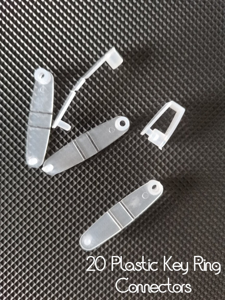 Plastic Connectors, Plastic Keychain Clips, Keychain Clips, Clear ...