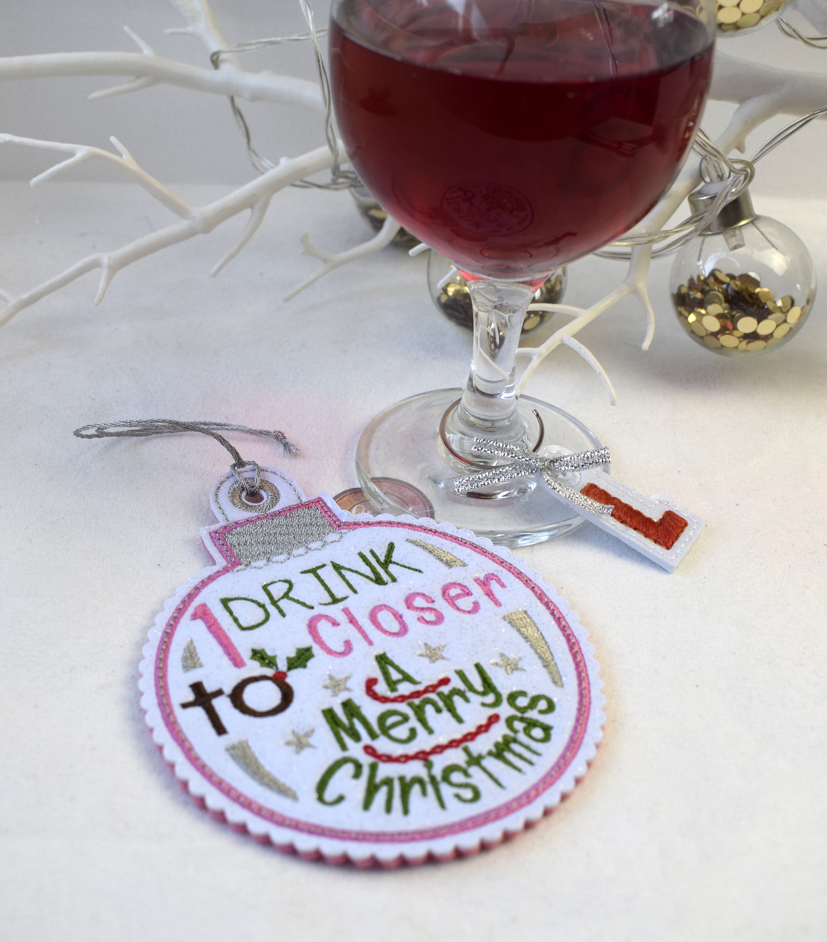 1 Drink Closer to Christmas Pun Secret Santa Gift Alcohol | Etsy