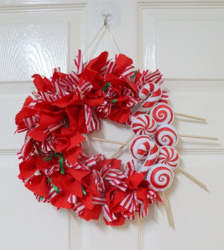 Candy Cane Swirl Peppermint Candy Decoration Christmas | Etsy