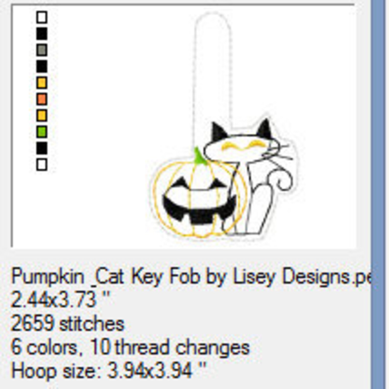 DIGITAL PATTERN, 1 Pumpkin & Cat Key Fob, Halloween Key Ring Design ...