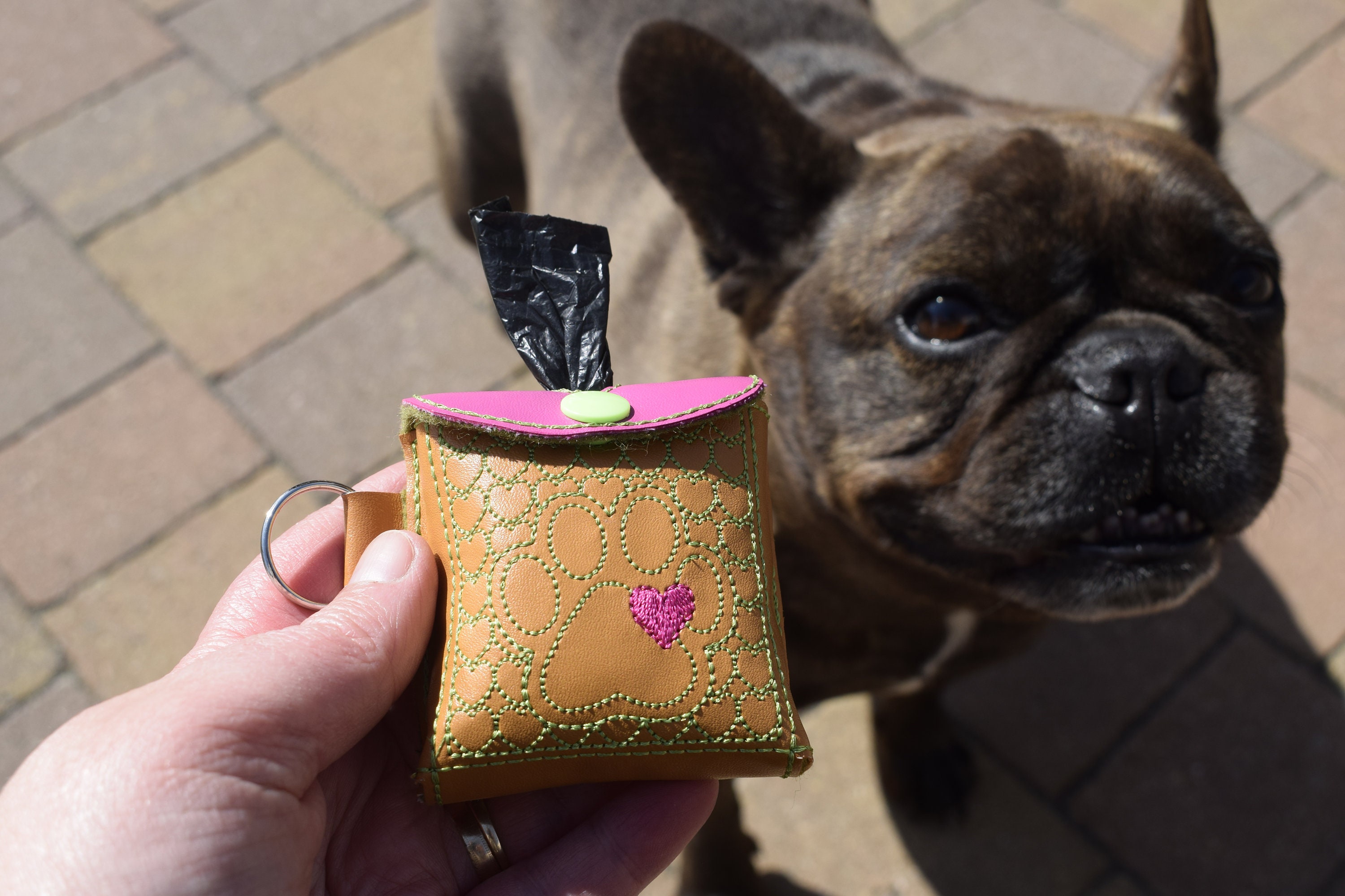 Paw Heart Poop Case Bag dispenser Dog Poop Bag DIGITAL | Etsy