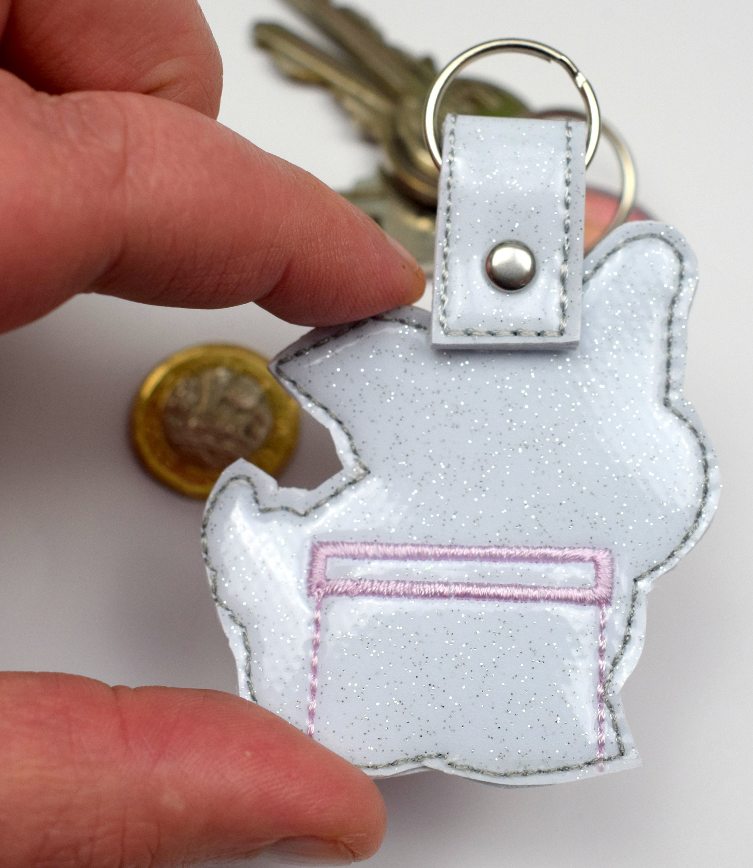 DIGITAL PATTERN Piggy Coin Keeper Piggy Key Fob ITH | Etsy