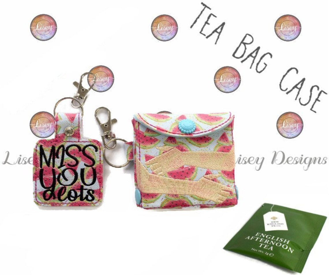 Hug Case Send a Hug Miss You Lots Key Fob Tea Bags Case - Etsy UK