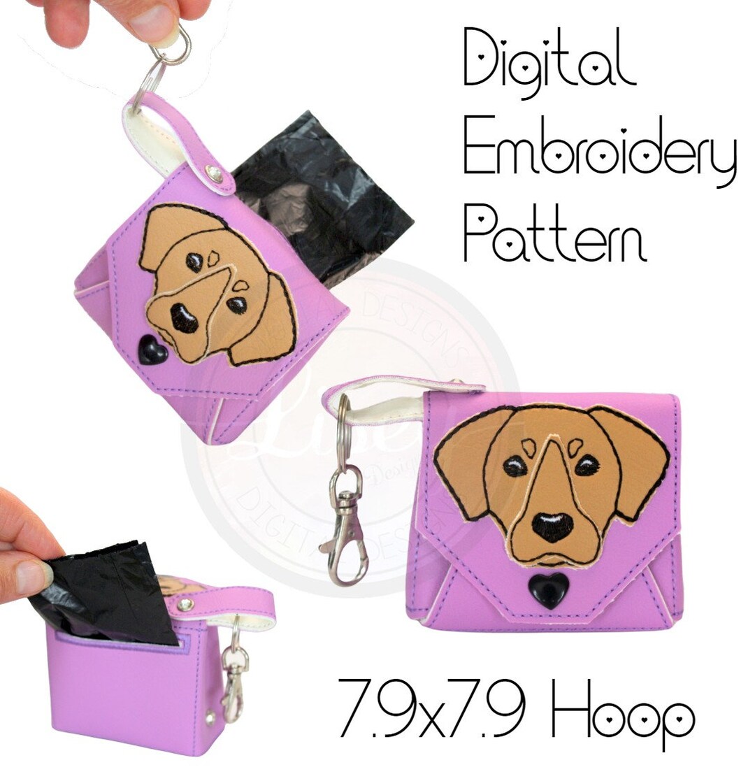 Labrador Dog Bag Dispenser, DIGITAL PATTERN, Lab Poop Case, Dog Poop ...