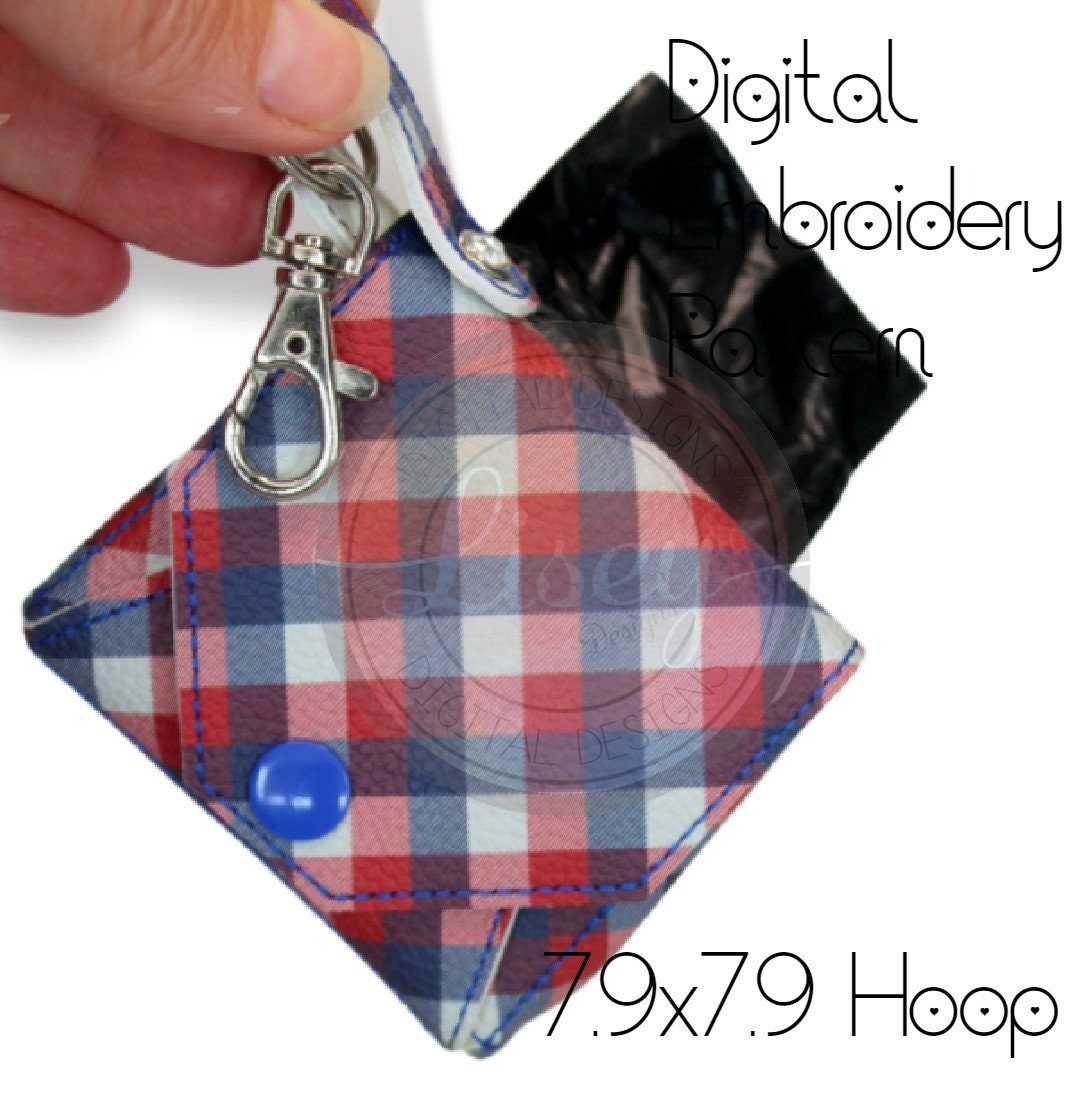 Dog Bag Dispenser, DIGITAL PATTERN, Poop Case, Dog Poop Bag, 7.9x7.9 ...