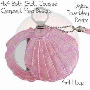50 - 54 & 75mm Mirror Design, Shell Covered Compact Mirror, Digital ...
