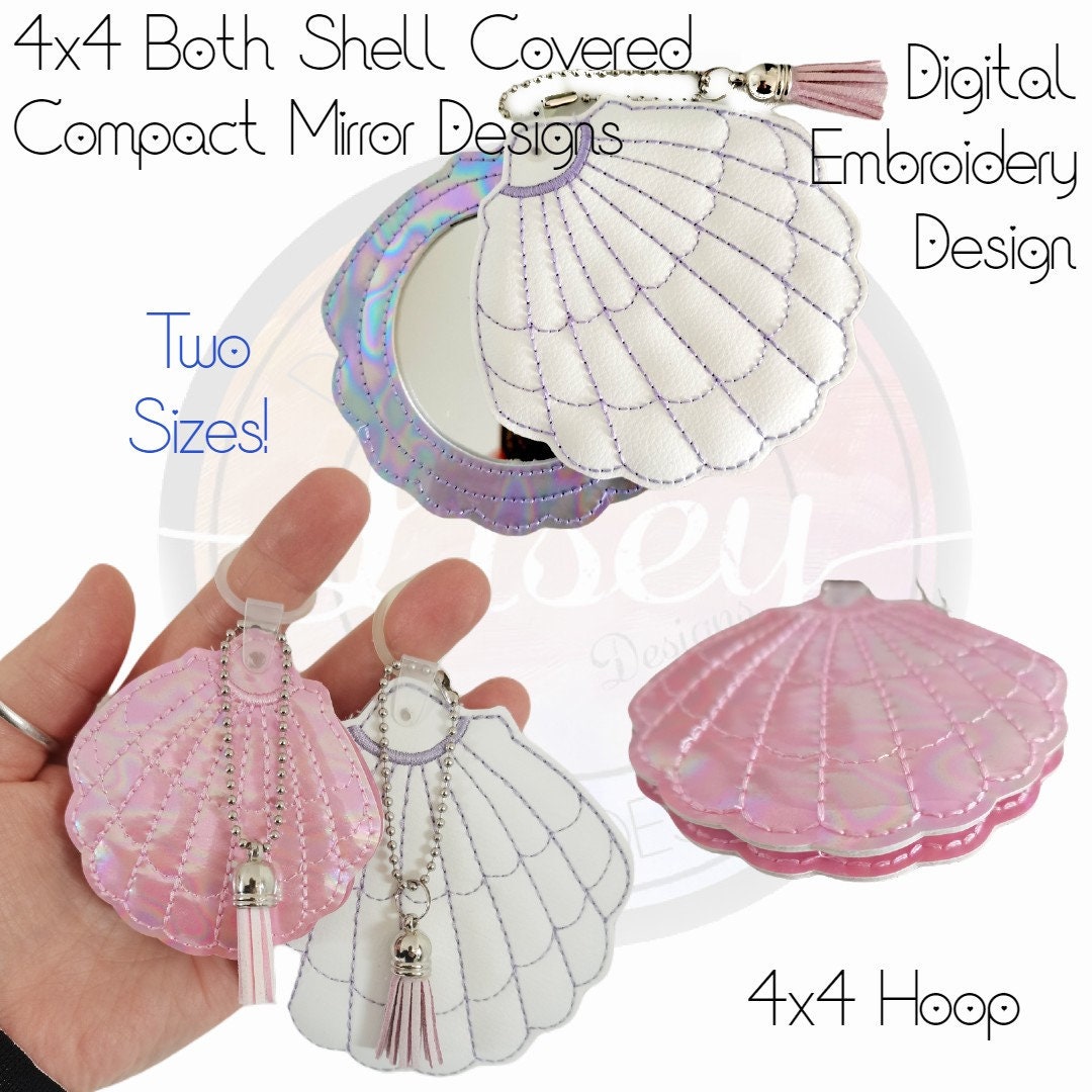 50 - 54 & 75mm Mirror Design, Shell Covered Compact Mirror, Digital ...