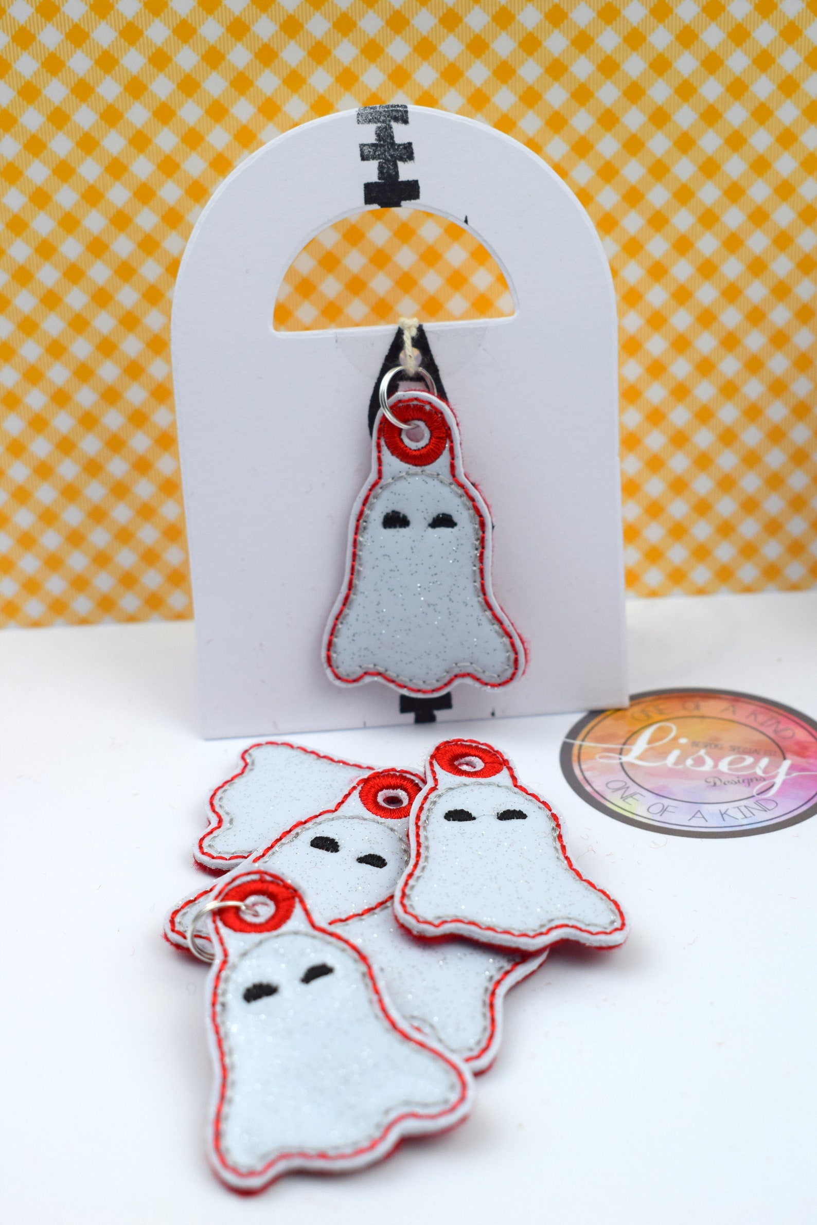 Digital File, 6 Ghost Zip Pulls, Bag Charms, Phone Charms, ITH, 4x4 ...