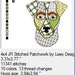 Digital File, Jack Russell Terrier, Stitched Patchwork, Machine ...