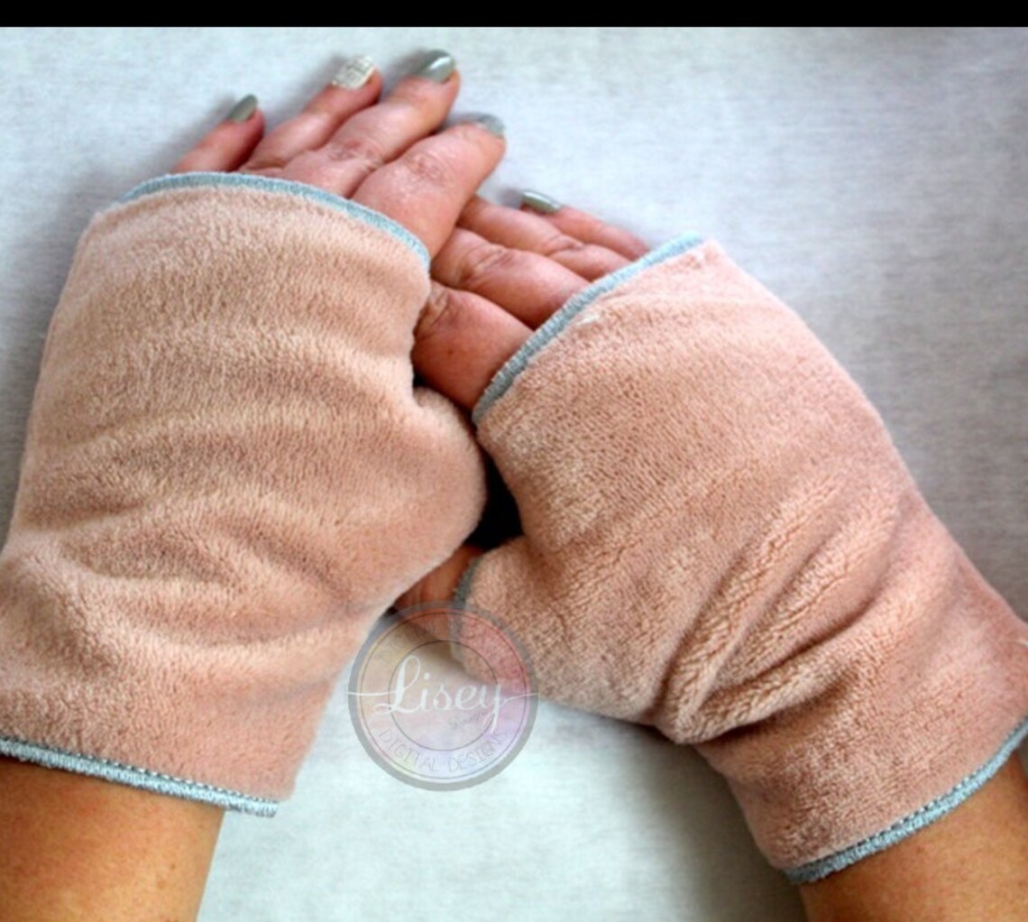 Wristlets, Medium, Fingerless Gloves, Plain, Pattern, Digital Download ...