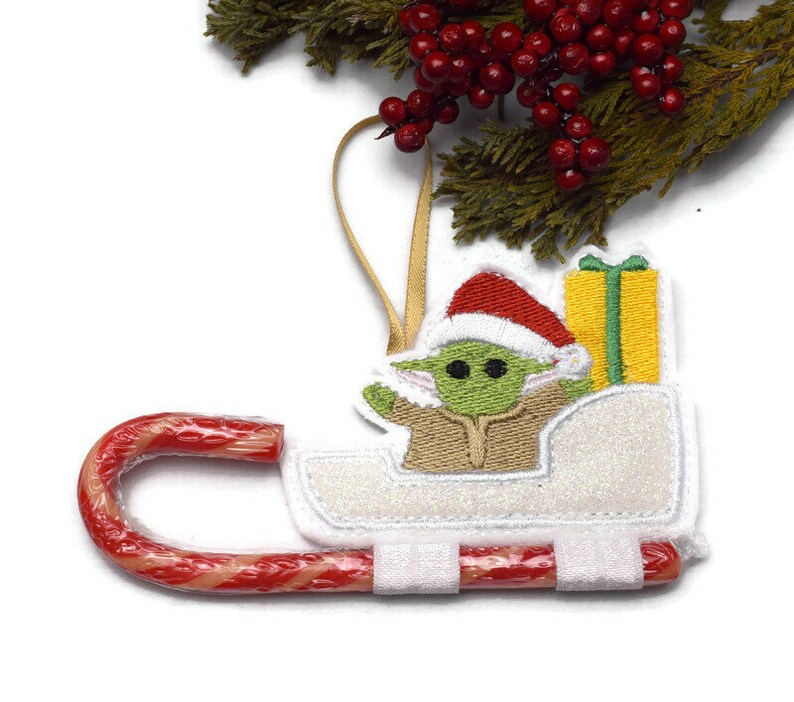 Baby Green Candy Cane Decoration Baby Alien Green Alien - Etsy