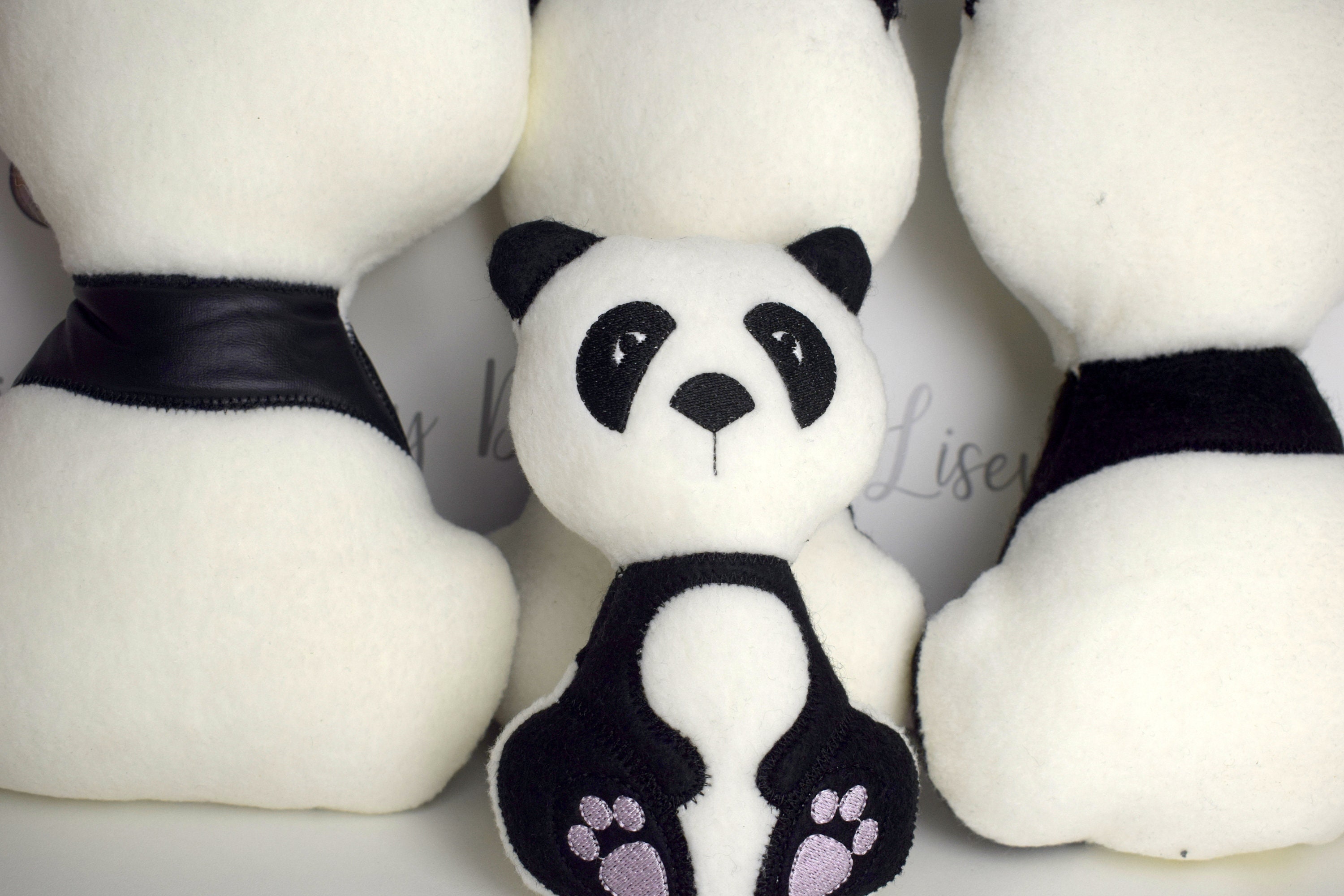 Panda Plush ITH More Than 1 Size Available Email Download | Etsy UK