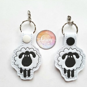 DIGITAL PATTERN, Sheep Key Fobs, Lisey Designs, Digital Embroidery ...