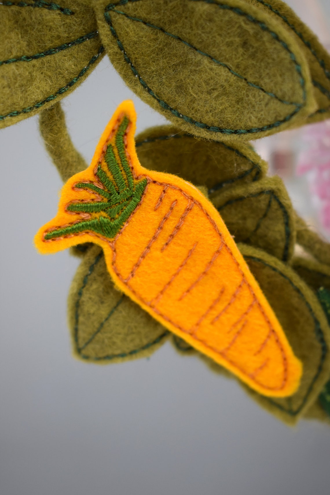 DIGITAL PATTERN, 4 Felt Carrot Felties, 4x4 Hoop, Digital Embroidery ...
