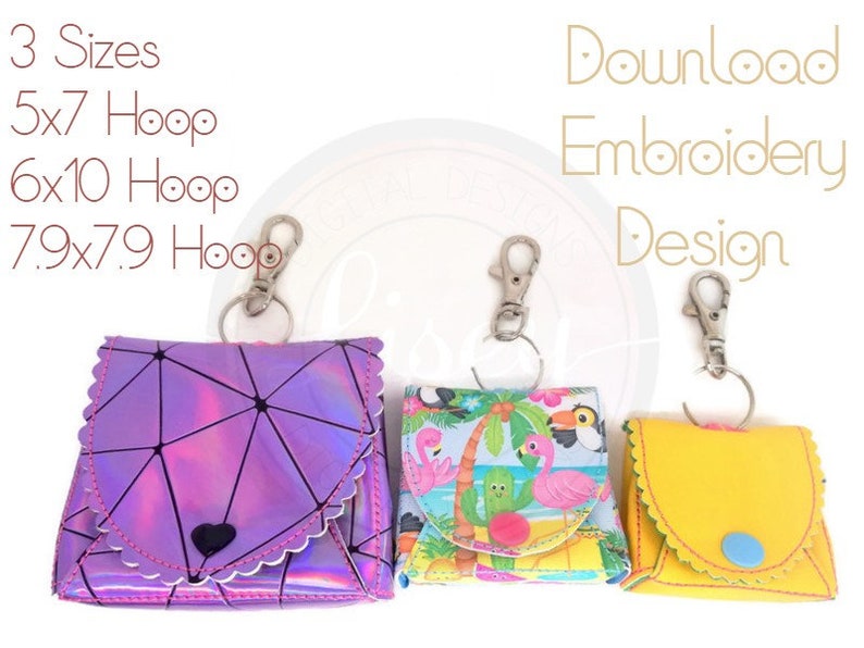All Sizes Plain Keys Bag, 3 Sizes, Digital Embroidery Design, in the ...