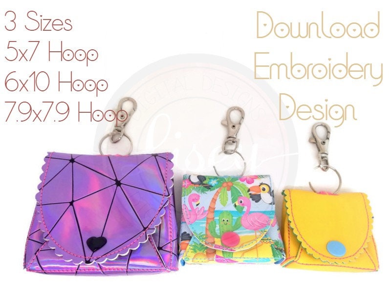 All Sizes Plain Keys Bag 3 Sizes Digital Embroidery Design - Etsy UK