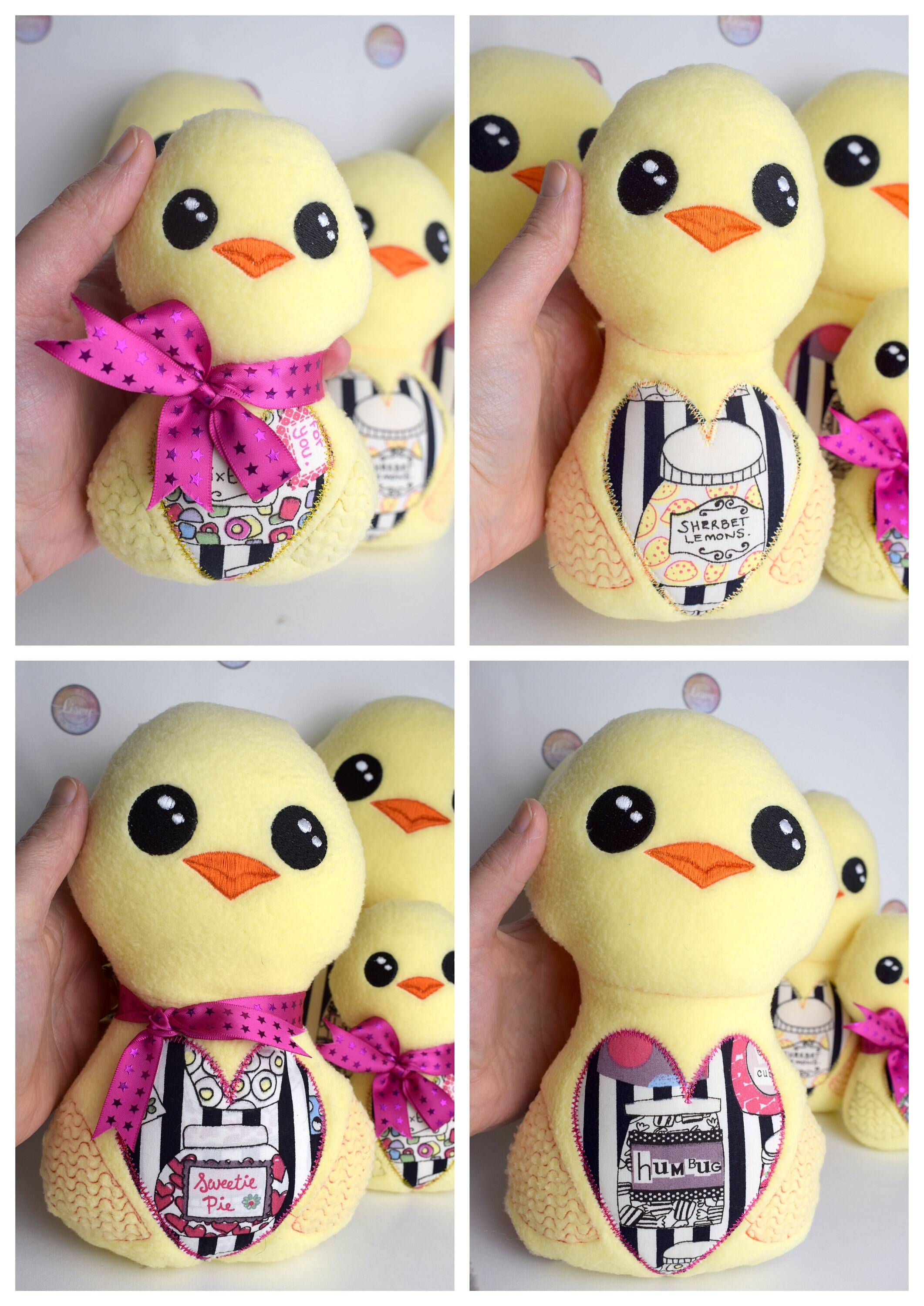 Chick Plush Easter Design ITH Set of 4 Sized Chicks Cute - Etsy UK