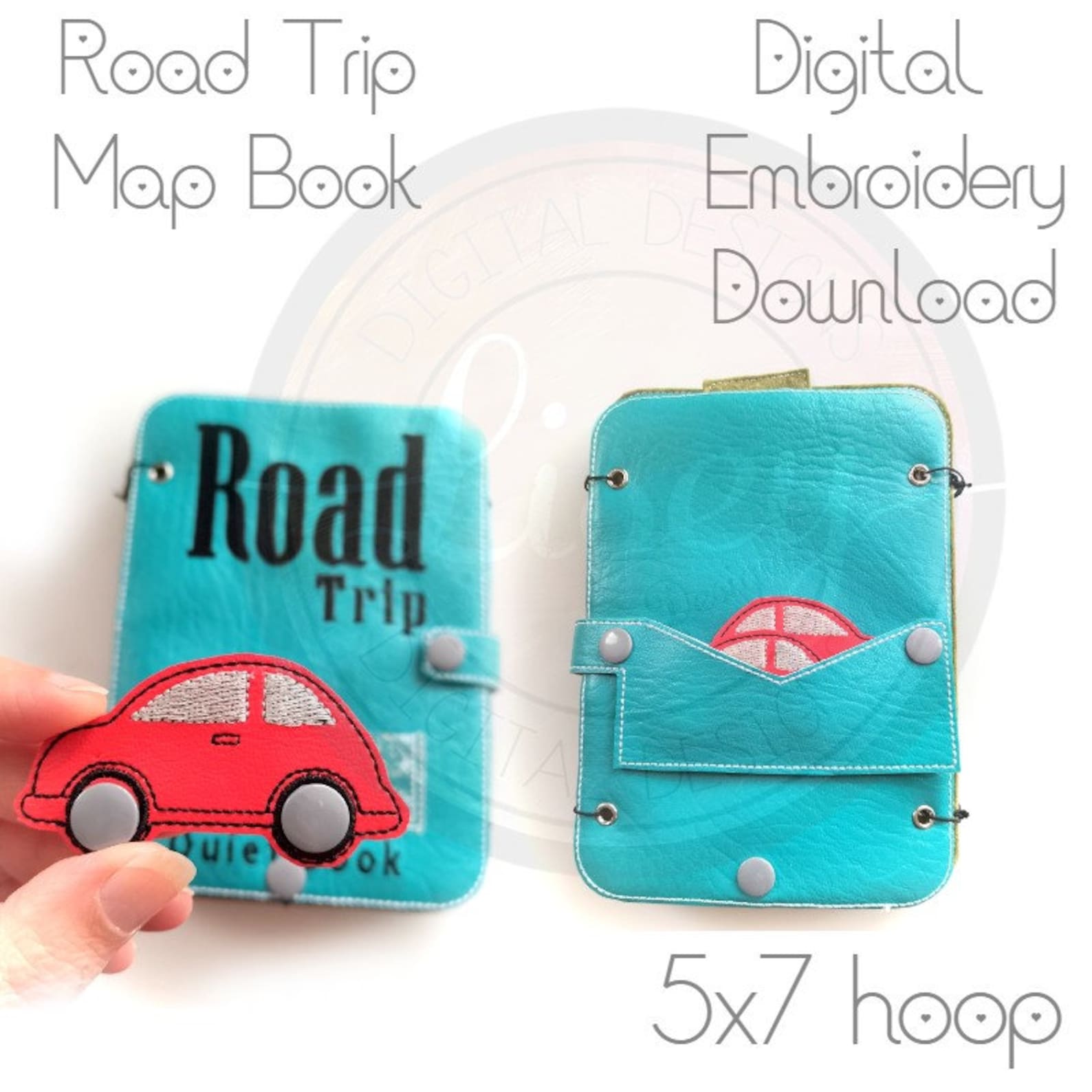 Road Trip Map Book Quiet Book Instant Download Digital - Etsy